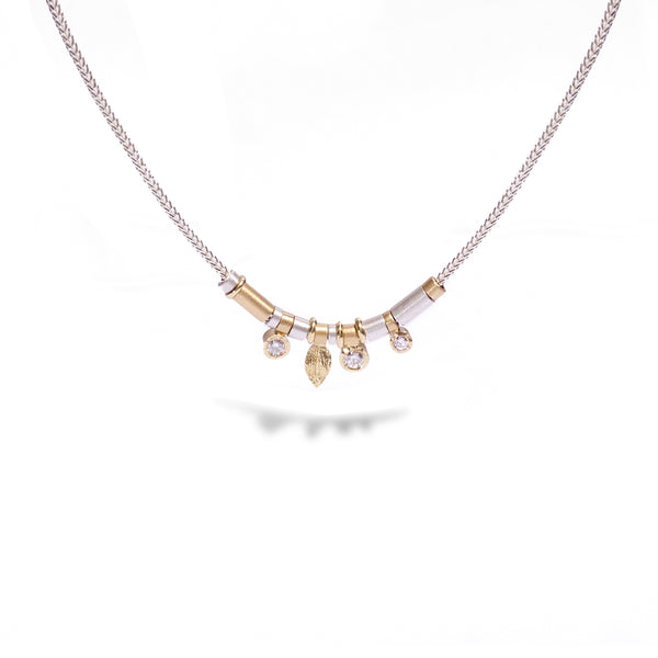 Diamond Drop Necklace in Sterling Silver ~ 3 Diamonds by Cheryl Rydmark ...