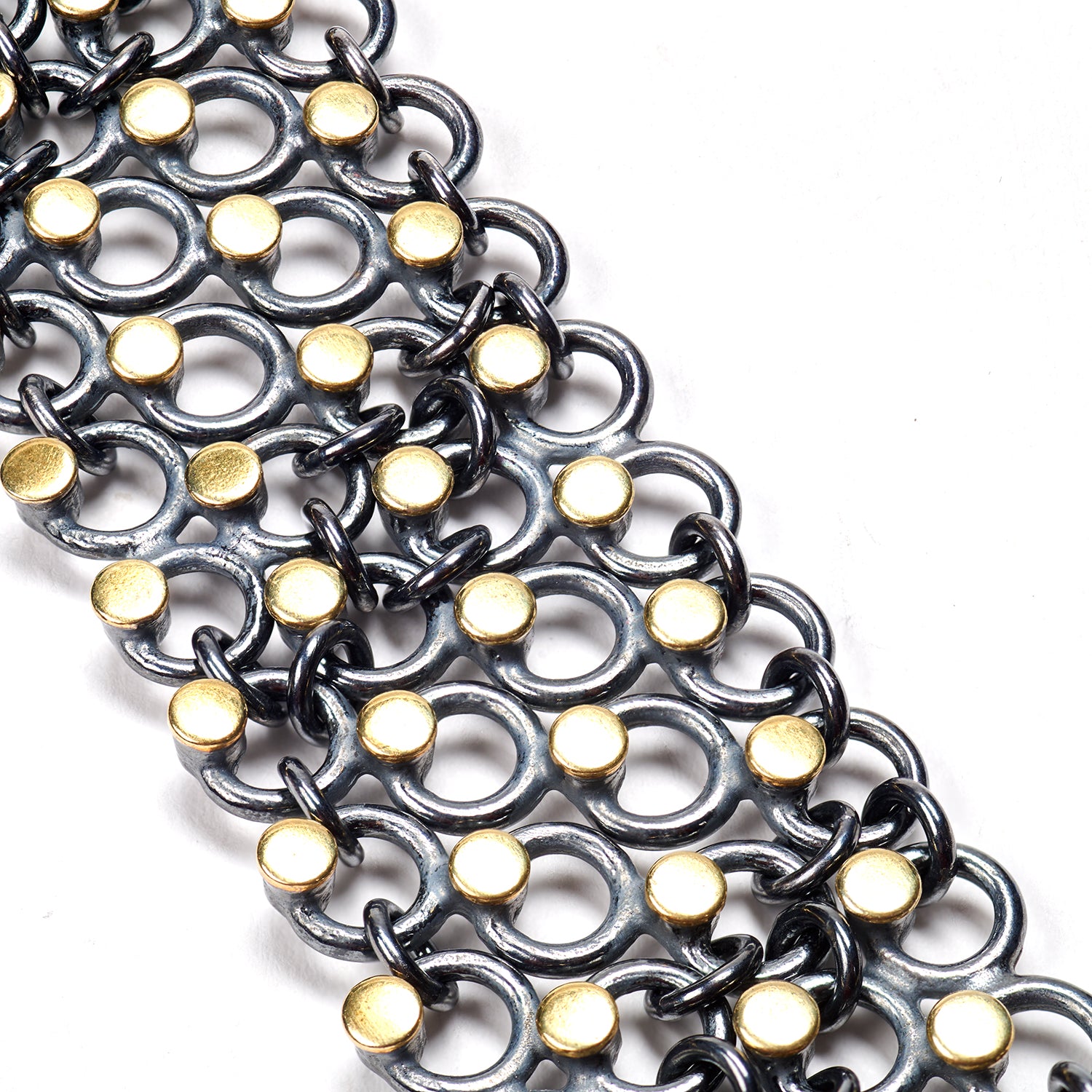 Single Row Confetti Bracelet by Heather Guidero | _22k _oxidized ...