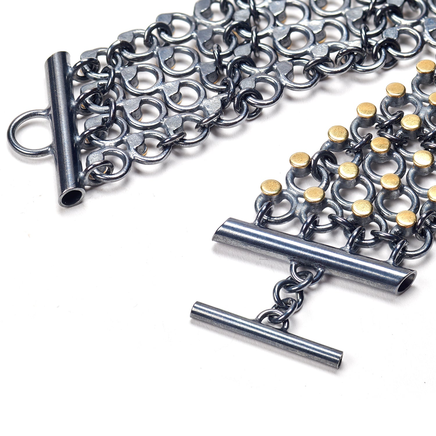 Single Row Confetti Bracelet by Heather Guidero | _22k _oxidized ...