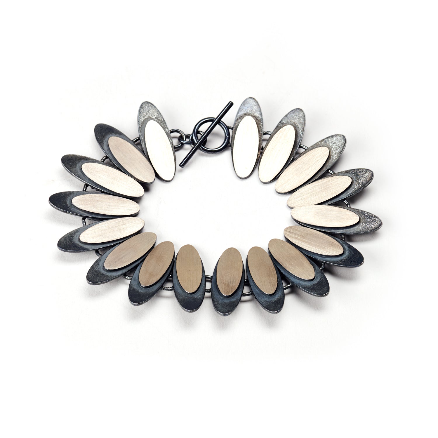 Eclipse Ellipse Bracelet by Heather Guidero | _oxidized sterling silver ...