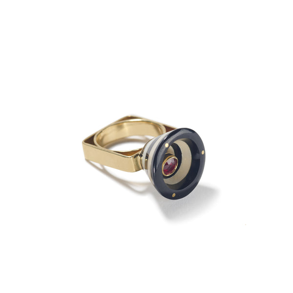 Ruby Cone Ring by Jeff & Susan Wise | _18K _insale coral gold jade jeff ...
