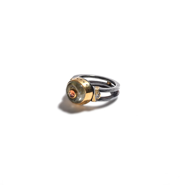 Green Beryl and Orange Sapphire Ring by Michael Boyd | _18K _22k _green ...