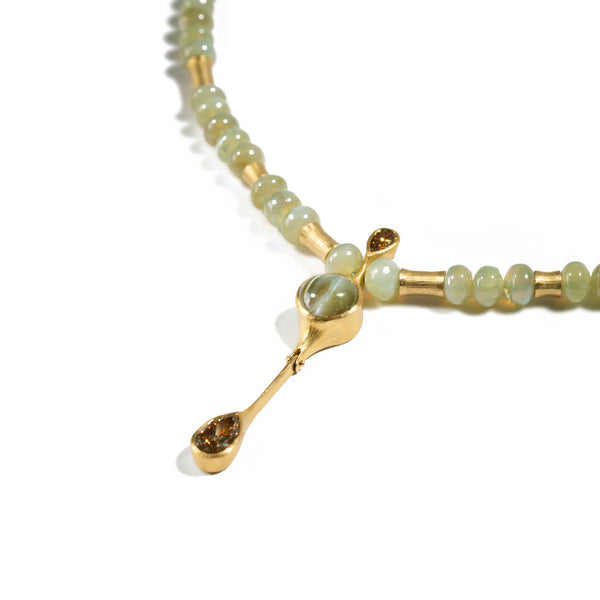 Cat's Eye Chrysoberyl Necklace by Peter Schmid~Atelier Zobel | _18K ...