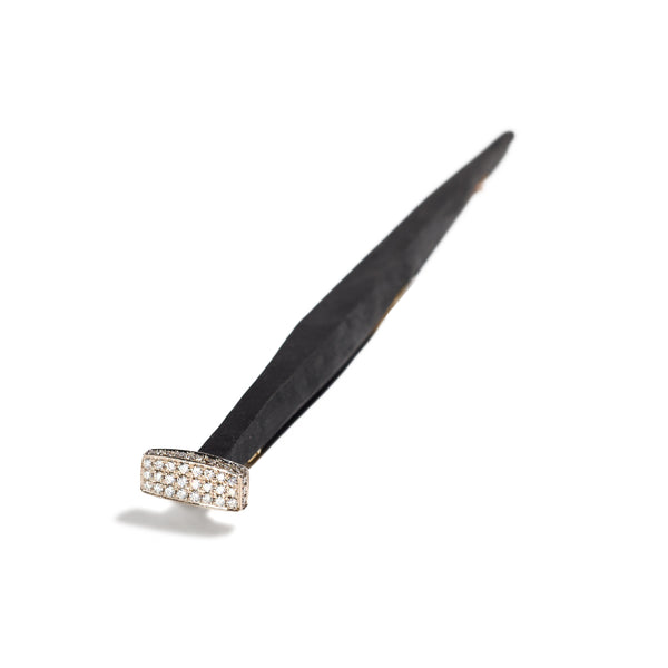 Iron Nail and Diamond Head Brooch by Pat Flynn | _18K _insale _white ...