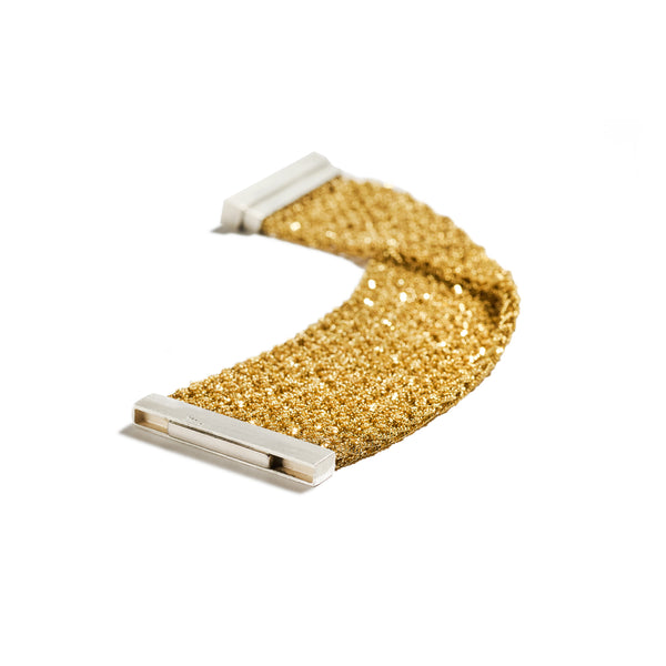 Woven Golden Armband Bracelet by Ewa Jankowska | _pricerequest _yellow ...