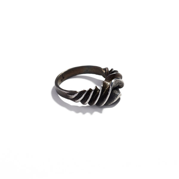 Fire Scaled Spiral Ring by Tony Buchen | _stainless steel ring Tony Buchen