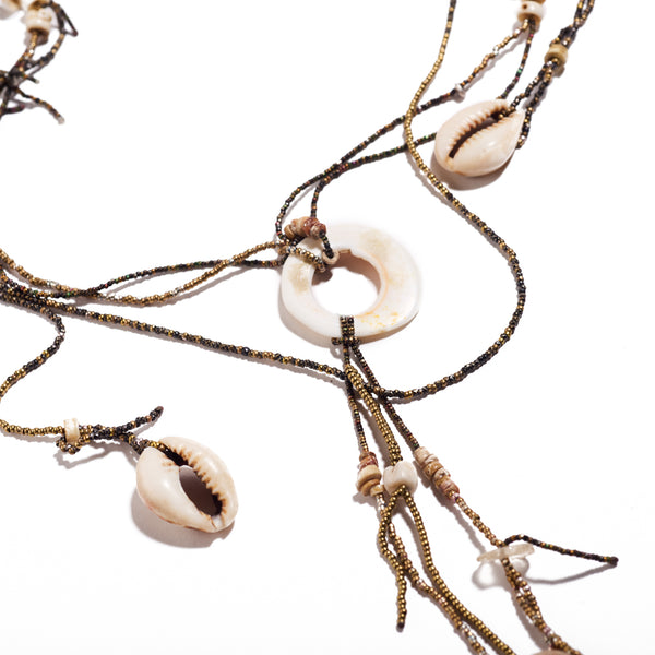 Double Strand Carved Shell Necklace by Lucia Antonelli | _African ...