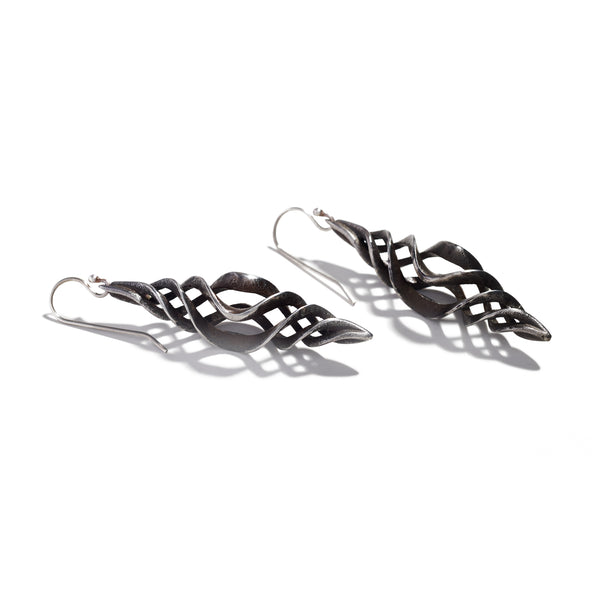 Fire Scaled Spiral Earrings by Tony Buchen | _stainless steel earrings ...