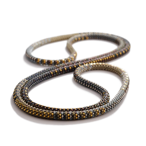 Lyda Blanket Necklace with Silver & Gold by Claire Kahn | _18K _insale ...