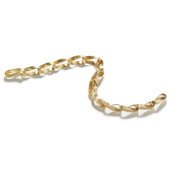 Mobius Link Bracelet with Single Diamond by Petra Class | _18K _22k ...