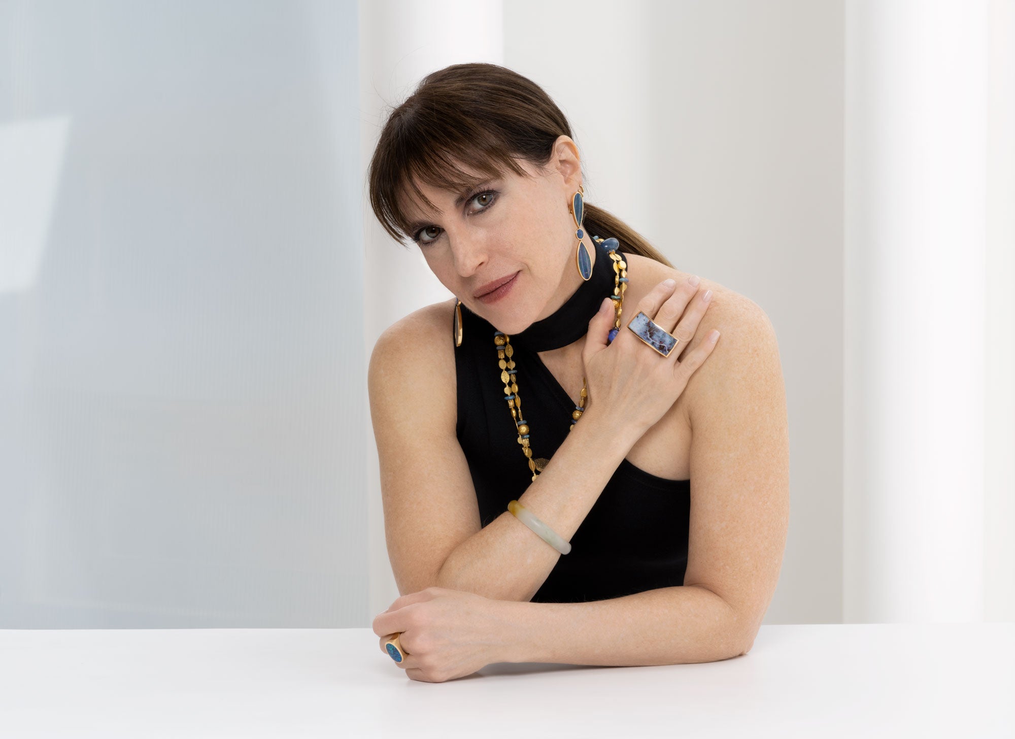 Black Opal & Gold Necklace by Tamsen Z by Ann Ziff | _18K _insale ...