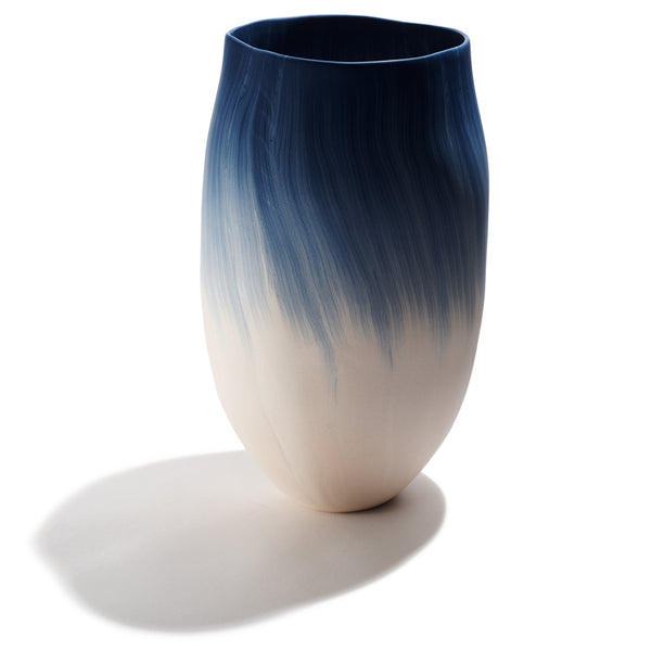 Medium Blue and White Vessel by Thomas Hoadley | _freight _insale ...